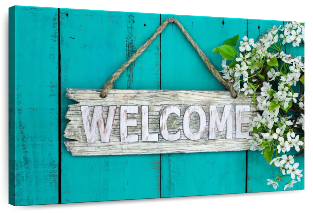 Ebern Designs Tergel Welcome Door Sign | Wayfair