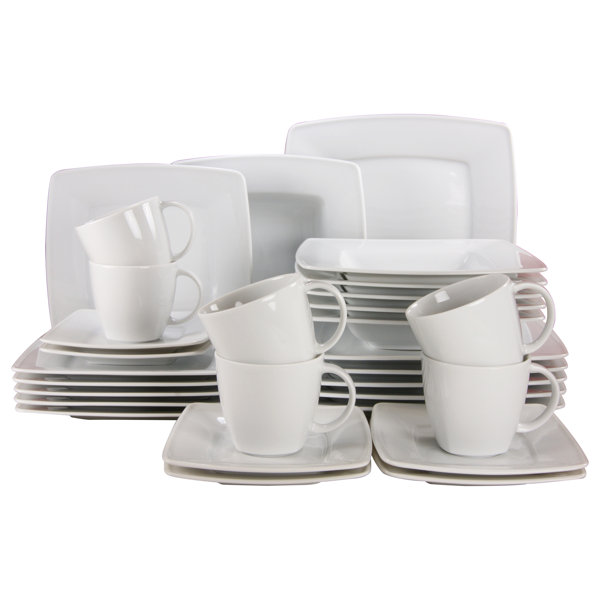 Creatable Victoria Weiß Porcelain China Dinnerware - Set of 30 ...