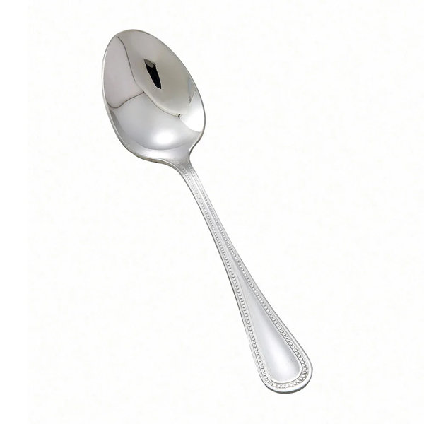 Winco Pearl Stainless-Steel Teaspoon, Extra Heavyweight, 7" (12 Pack ...