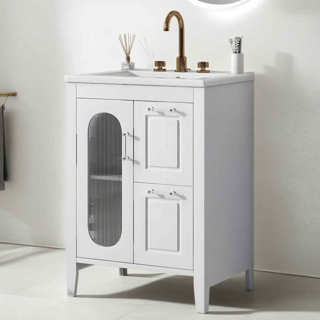 Winston Porter Nicolete 24 Free Standing Single Bathroom Vanity With