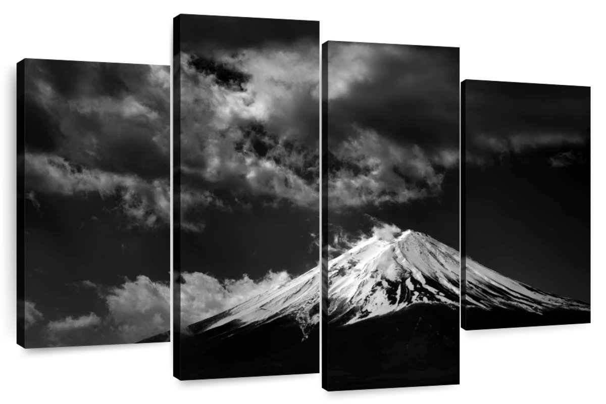 Loon Peak® Monochrome Mount Fuji | Wayfair