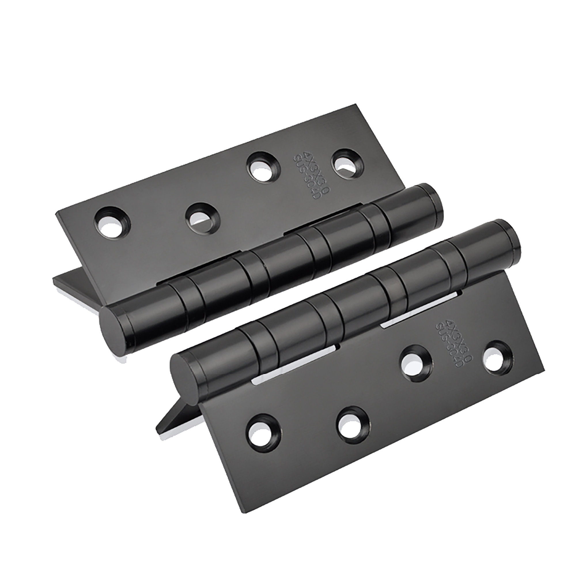 FixtureDisplays 2PK Interior Door Hinge Black, Square, 4 X 3 Inch Heavy ...