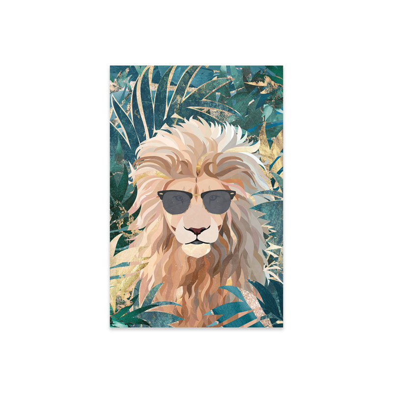 Trinx Lion In The Jungle On Plastic/Acrylic by Sarah Manovski | Wayfair