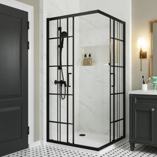 Corner Shower Stalls & Enclosures You'll Love | Wayfair