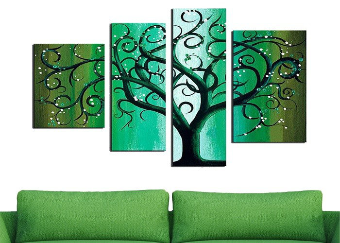 DesignArt Modern & Contemporary On Canvas 4 Pieces Painting | Wayfair