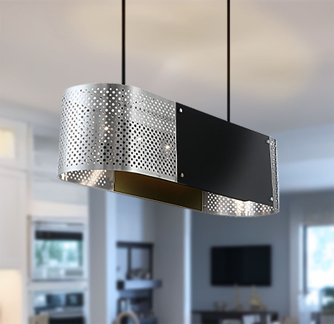 George Kovacs by Minka Noho 6 - Light Brushed Nickel Kitchen Island ...