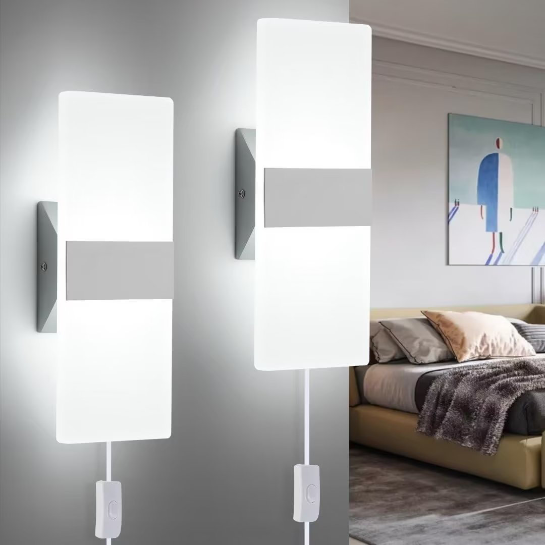 Wrought Studio™ Golphin Wall Sconces Set of Two, Modern Wall Sconce ...