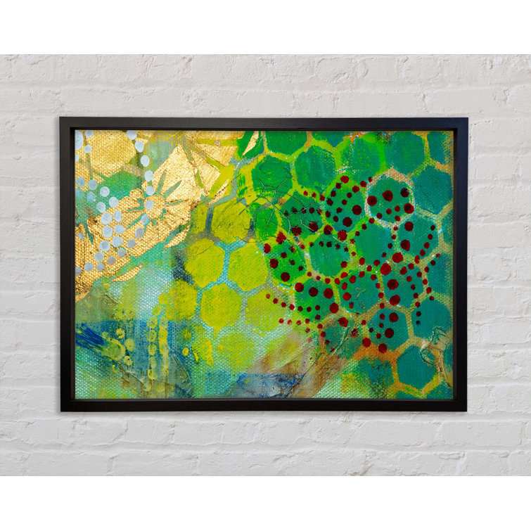 Bright Star Mayan Painting - Single Picture Frame Art Prints on Canvas ...