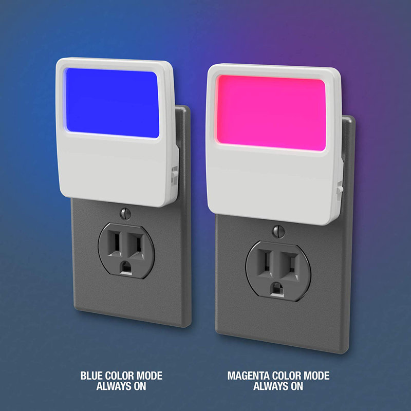 Westek Automatic LED Glo Panel Color Changing Night Light | Wayfair