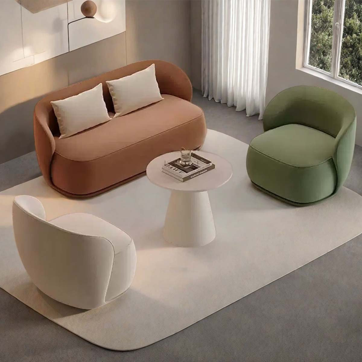 Orren Ellis Simple and Beautiful Multicoloured Candy Sofa Set - Wayfair ...