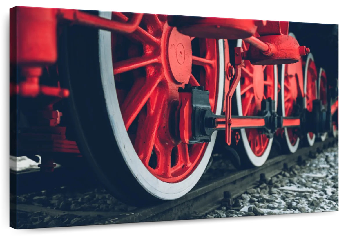 Hokku Designs Red Locomotive Wheels | Wayfair