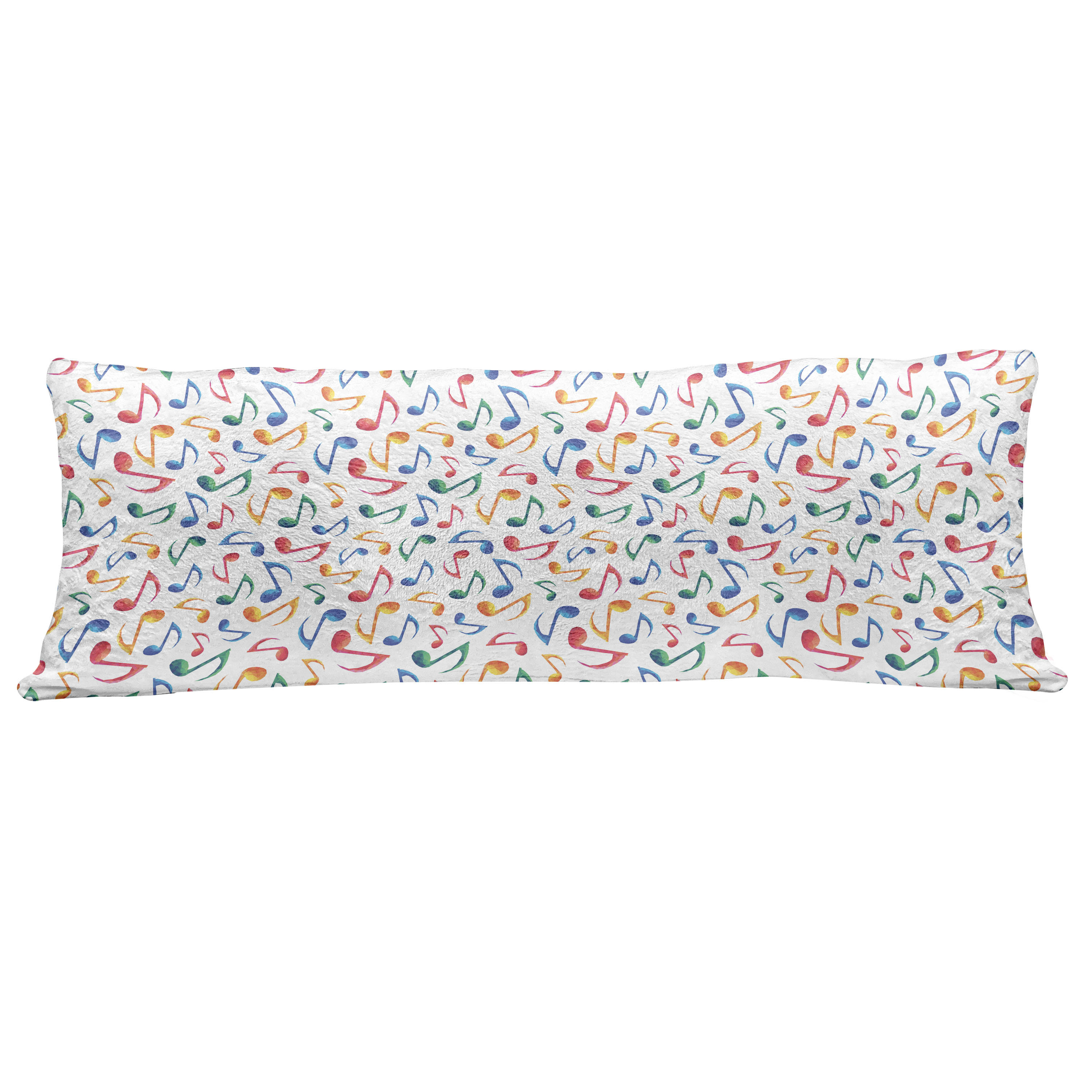 Ambesonne Music Fluffy Body Pillow Case Cover With Zipper, Musical ...