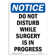 SignMission Do Not Disturb While Surgery Is in Progress Sign | Wayfair