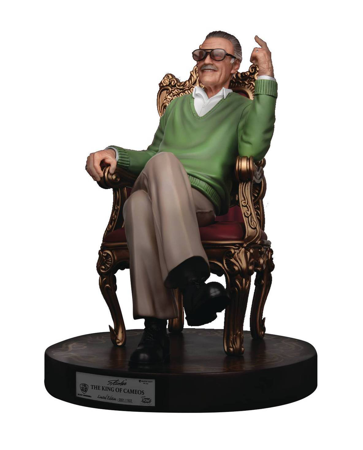 LM Treasures Stan Lee: The King Of Cameos Master Craft Table Top Statue ...
