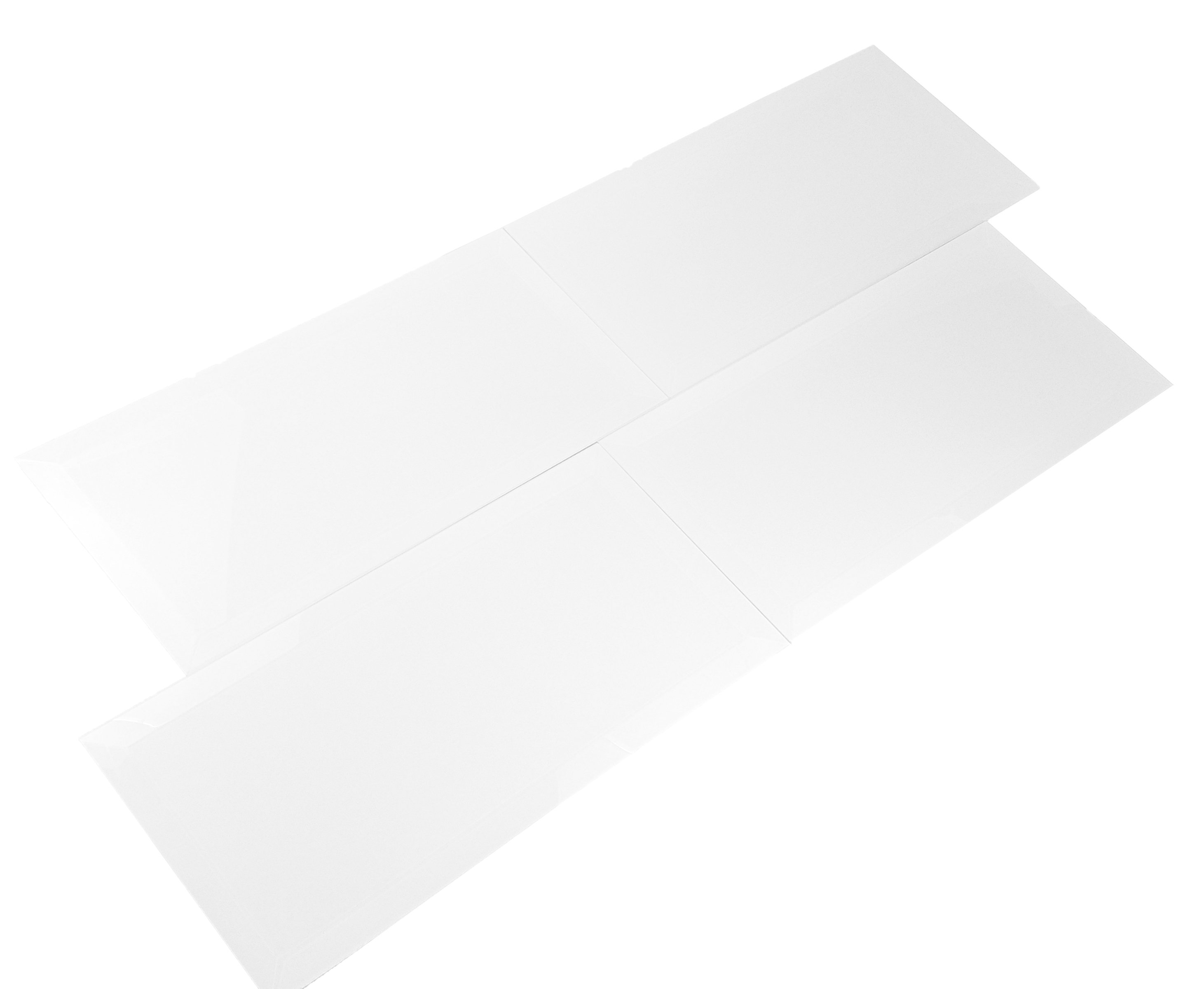 Abolos Frosted Elegance 8 in. x 16 in. Diamond Grade Glass Beveled ...