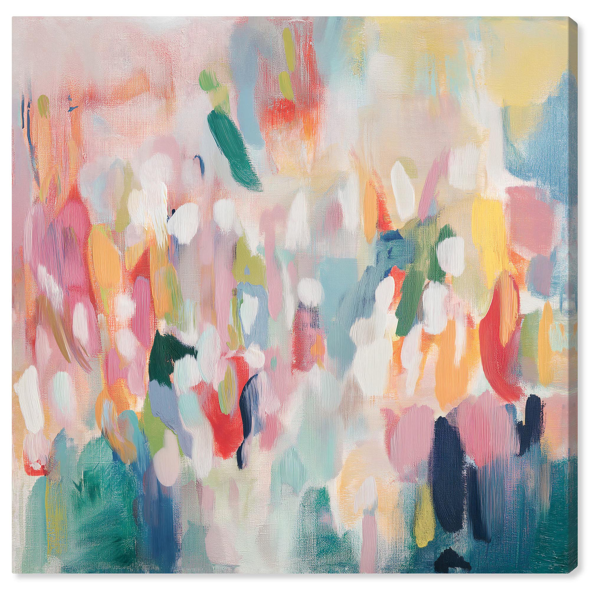 Art Remedy Imprints of Touch I Canvas Floral Abstract Art by Art Remedy ...