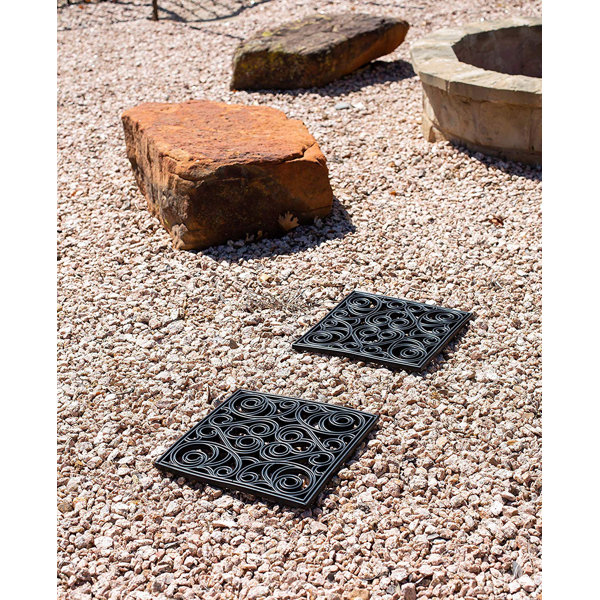 BirdRock Home Decorative Garden Rubber Stepping Stones Tile & Reviews ...