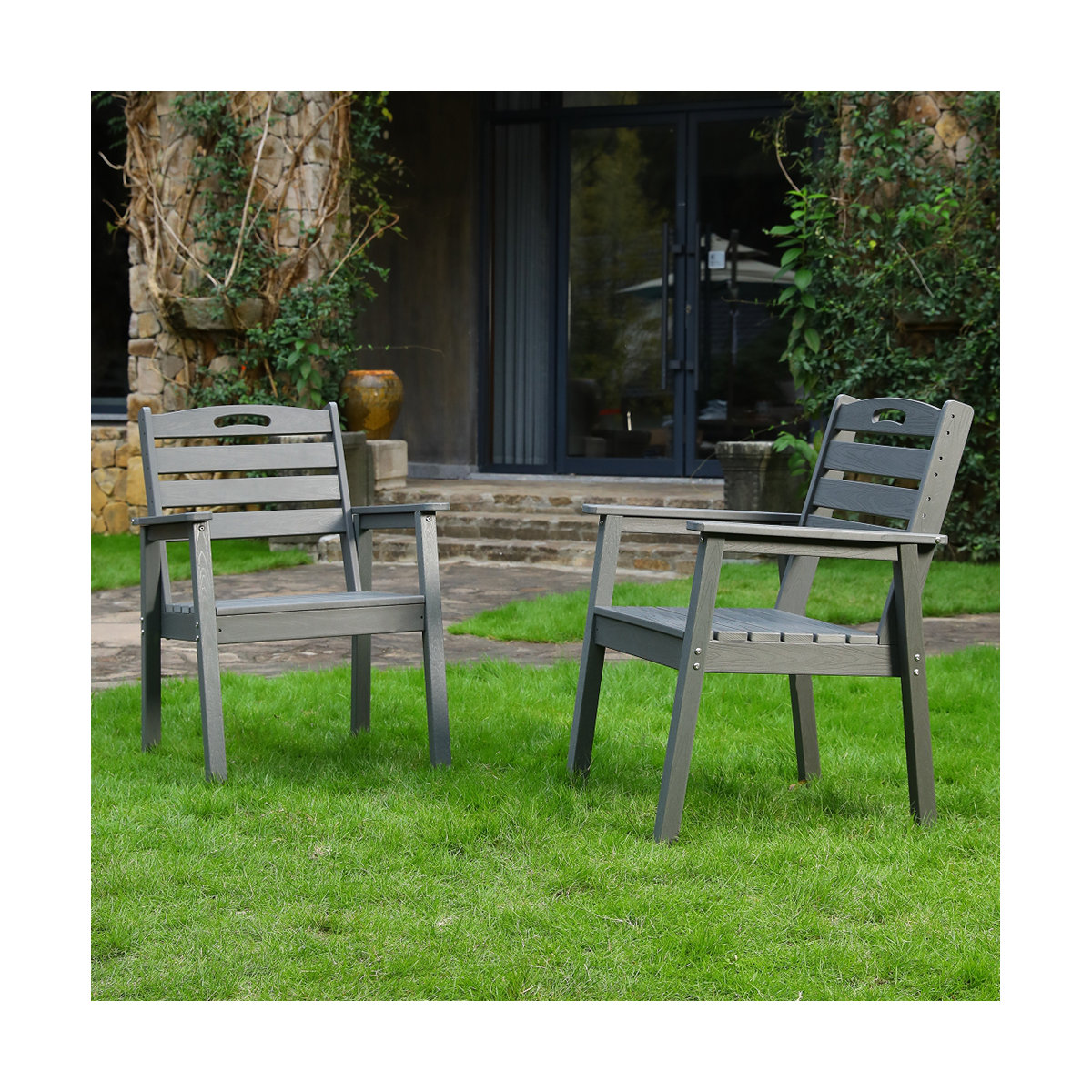 Astoria Grand DPE Outdoor Terrace Dining Chair Set, low maintenance ...