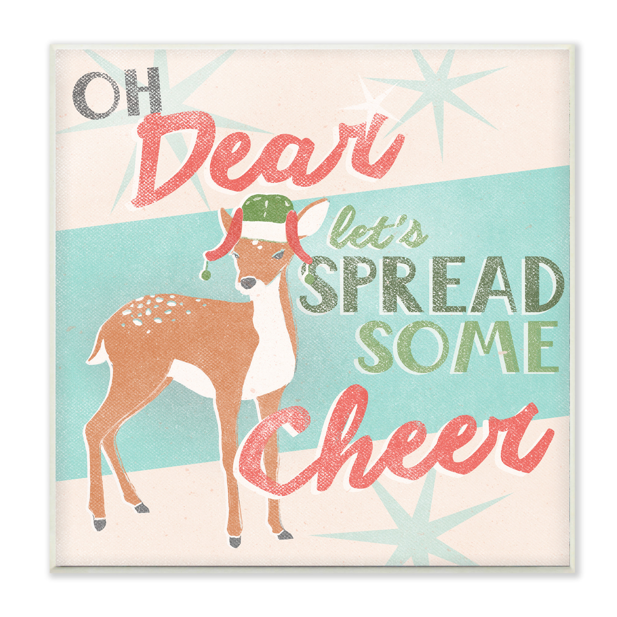 The Holiday Aisle® Aedon 'Holiday Retro Inspired Christmas Oh Dear ...