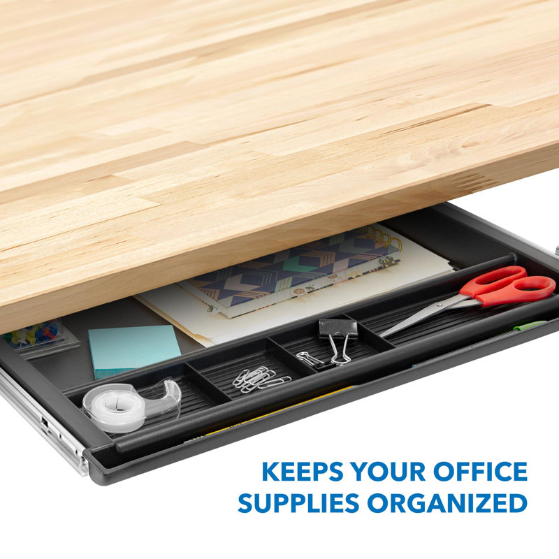 Mount-It! Attachable Drawer Under Desk, Large Slide Out Mountable Under ...