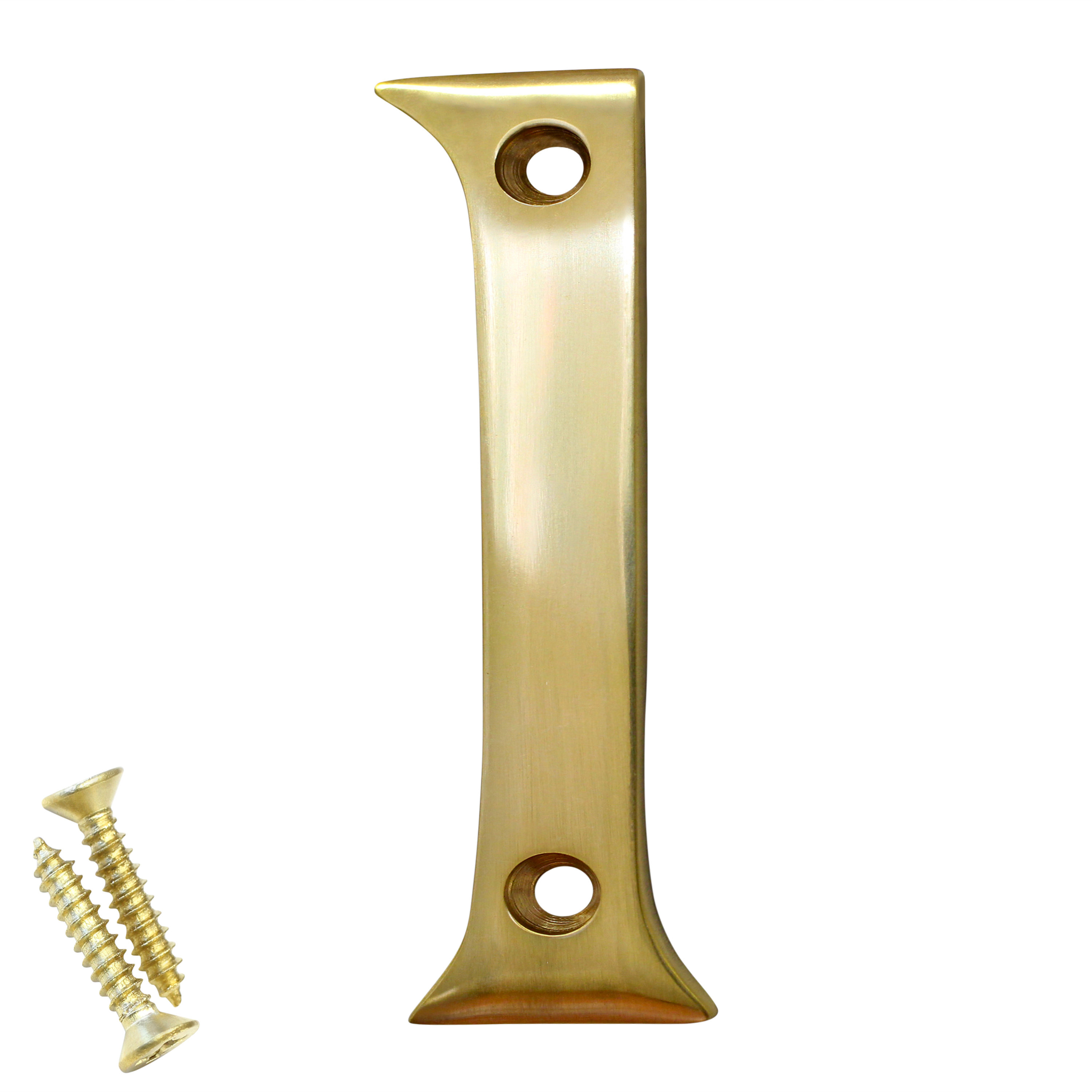 RCH Supply Company 4'' H Reflective Weather Resistant Brass House ...