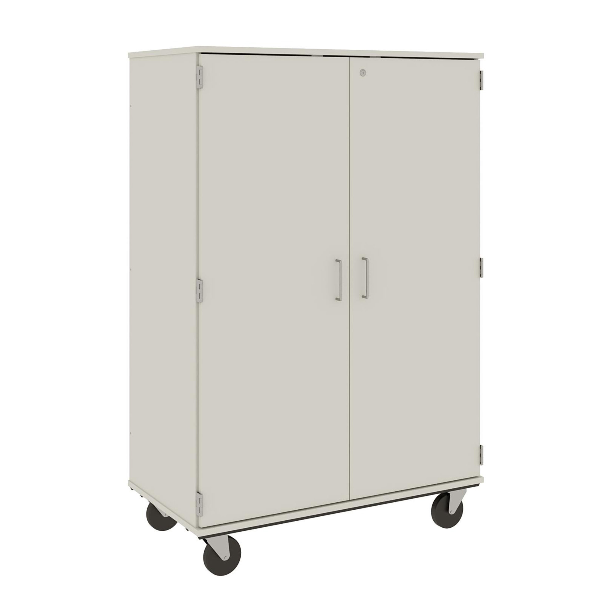 Stevens ID Systems Classroom Storage Mobile Cabinet with Locking Doors ...