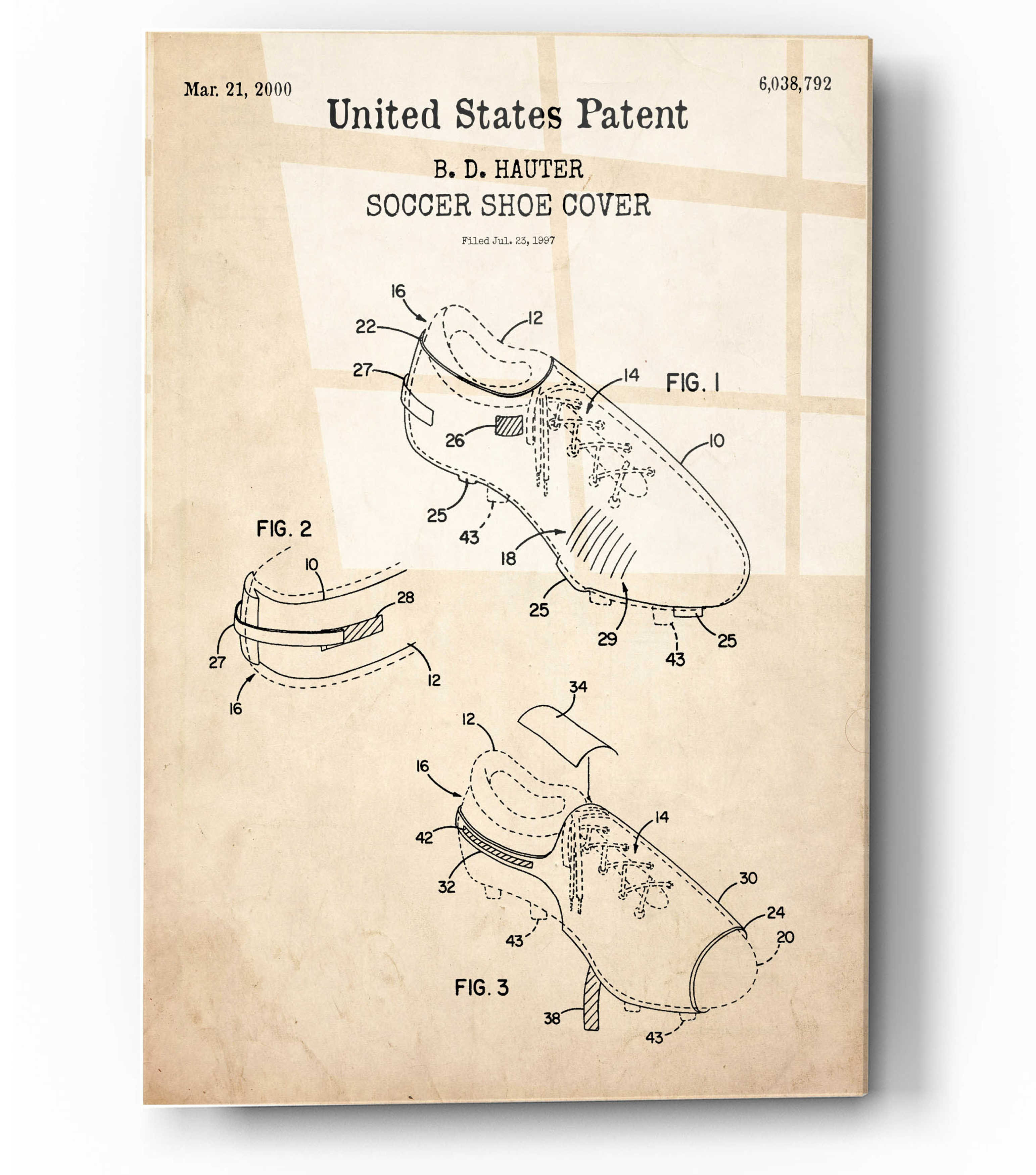 Williston Forge Soccer Shoe Cover Patent Parchment On Plastic/Acrylic ...