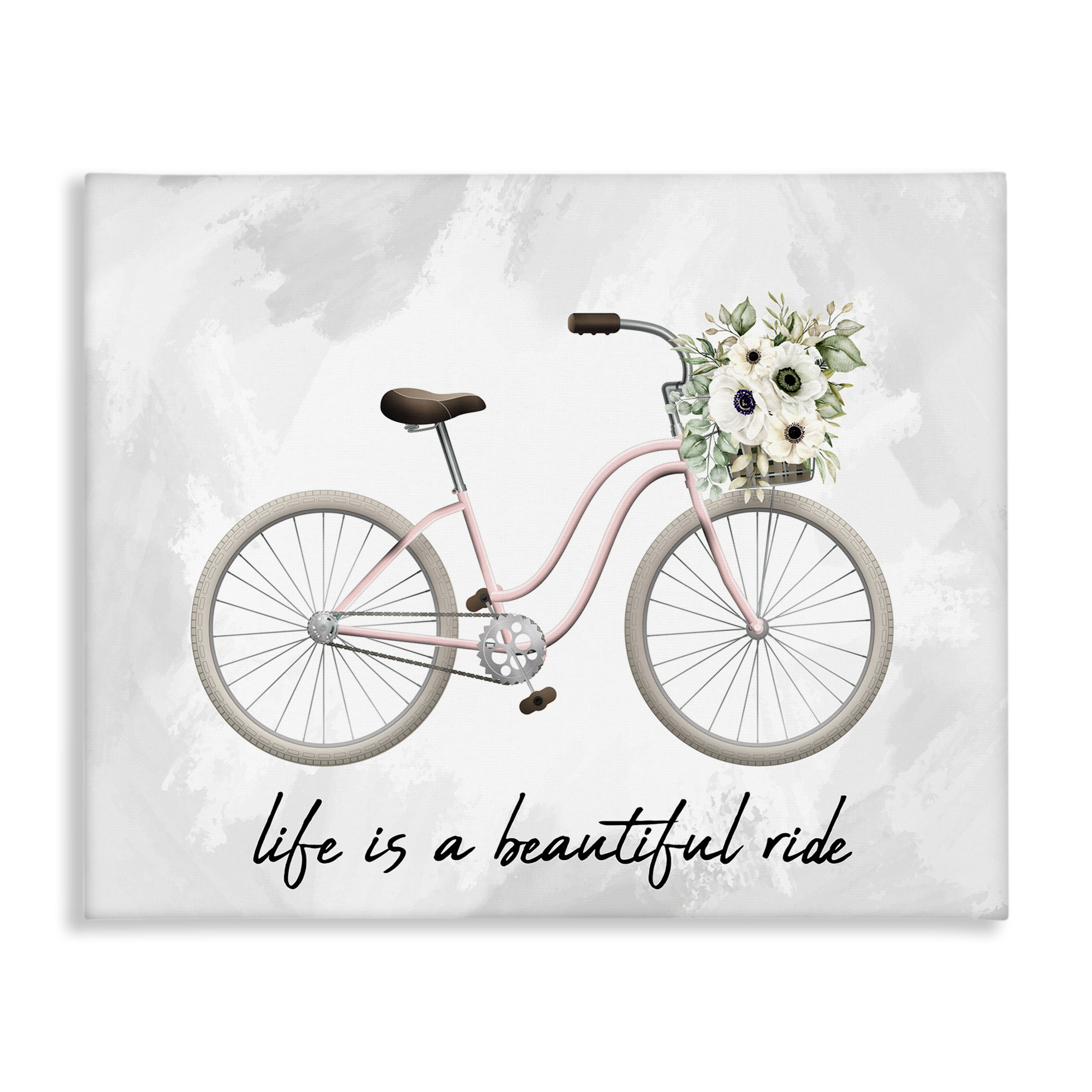 Ophelia & Co. Beautiful Ride Floral Bike Canvas Wall Art by Kim Allen ...