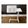 Latitude Run® White Overbed Table with Wheels, Height Adjustable ...