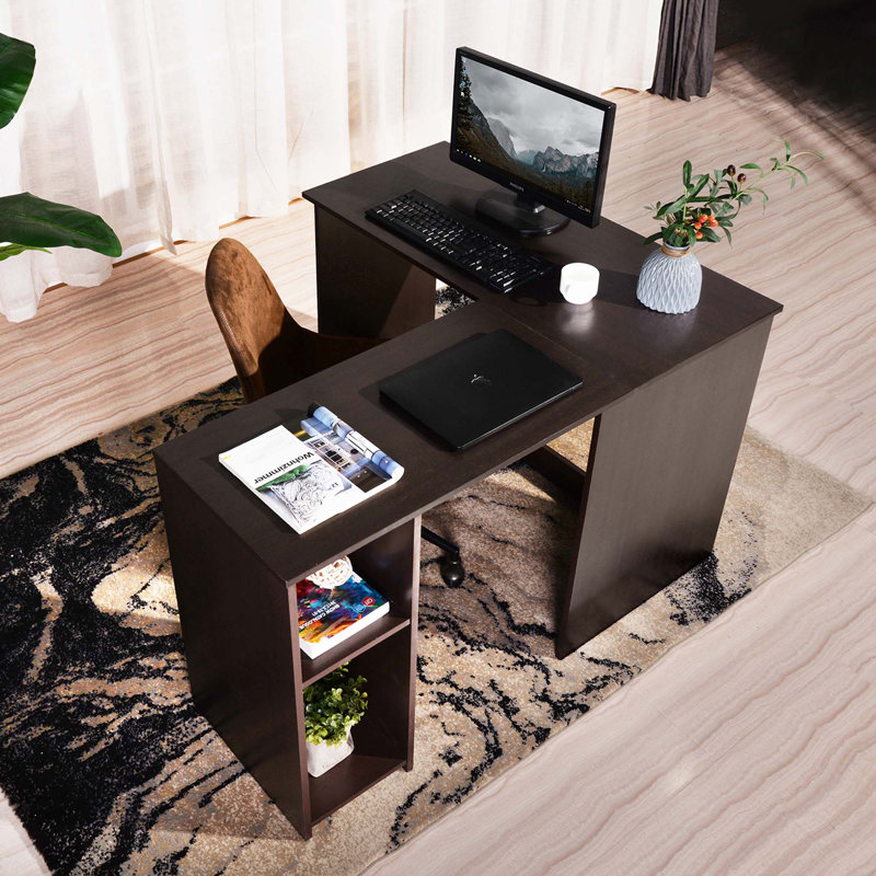 Ebern Designs 39.4'' W L-Shaped Executive Desk | Wayfair