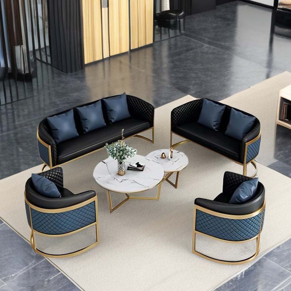 Lumina Home 5 - Piece Faux Leather Reception Set | Wayfair