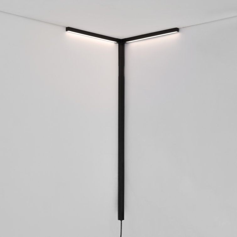 Ivy Bronx Kolade Aluminum LED Plug-in Corner Wall Light | Wayfair