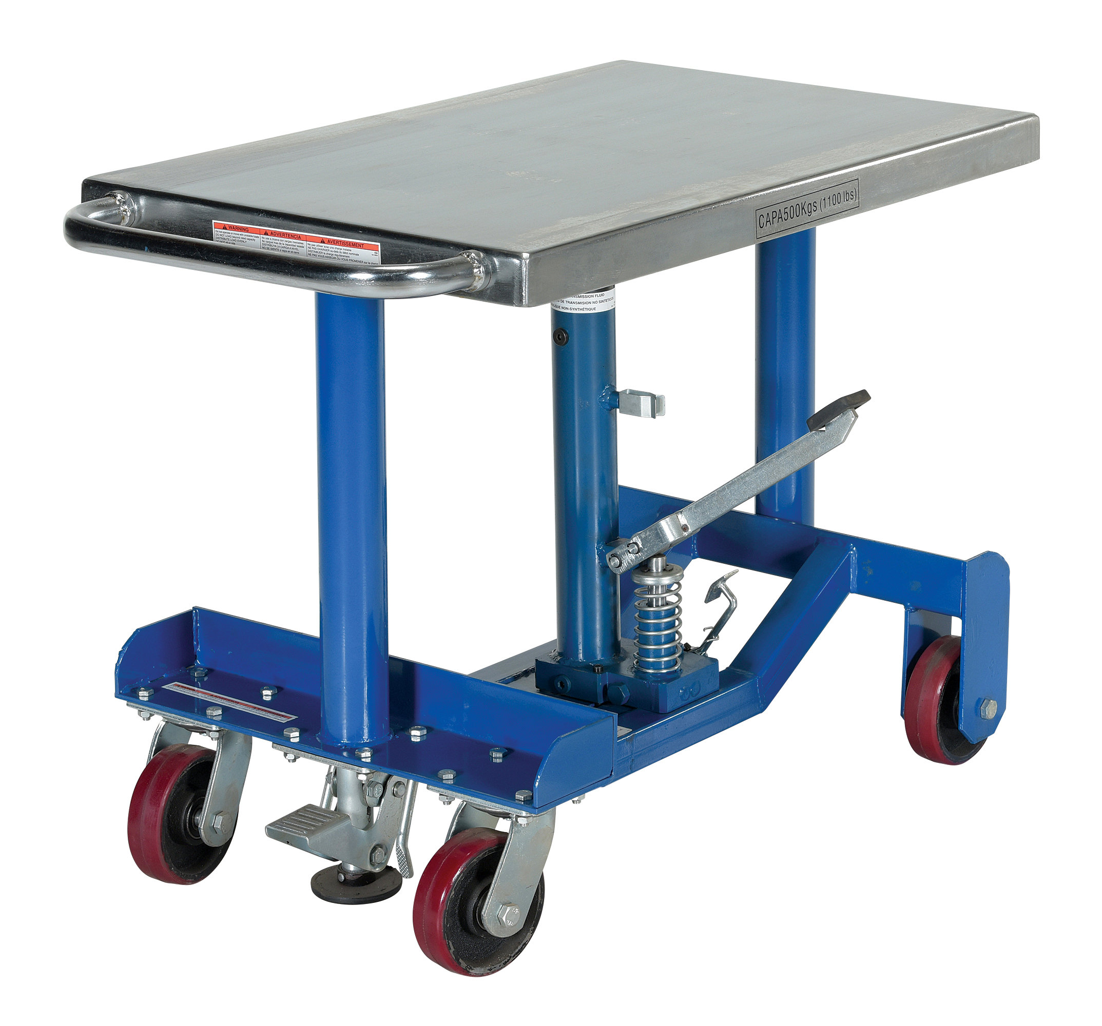 VESTIL PT12-10 Low Profile Post Lift Table, Load Cap. 1000 lb ...