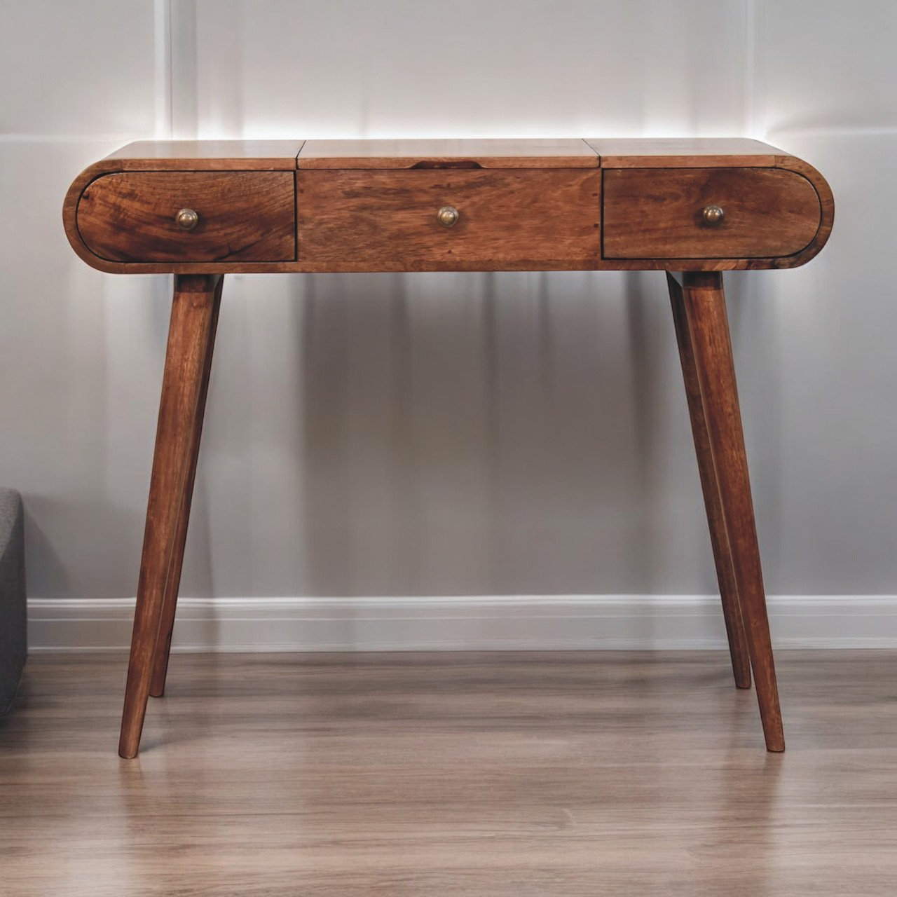 Artisan Furniture Caramel Round Dressing Table | Wayfair