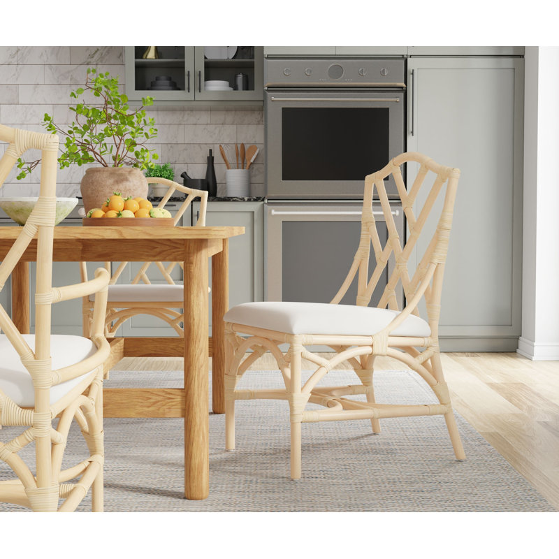 Beachcrest Home Alderson Cotton Upholstered Side Chair & Reviews | Wayfair