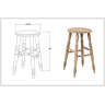 August Grove® Sacramento Solid Wood Counter Stool & Reviews | Wayfair