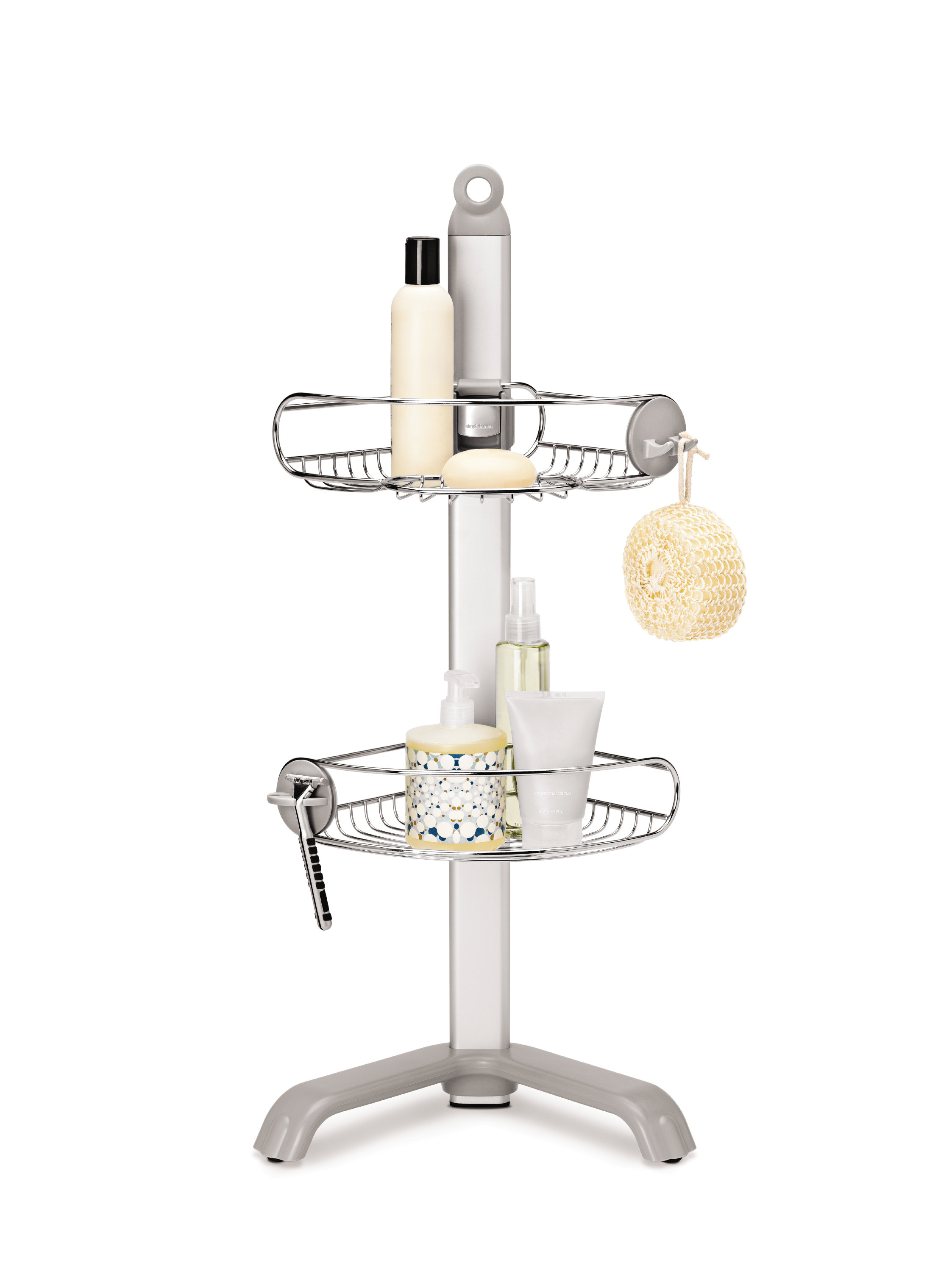 simplehuman Simplehuman Corner Shower Caddy, Stainless Steel and ...