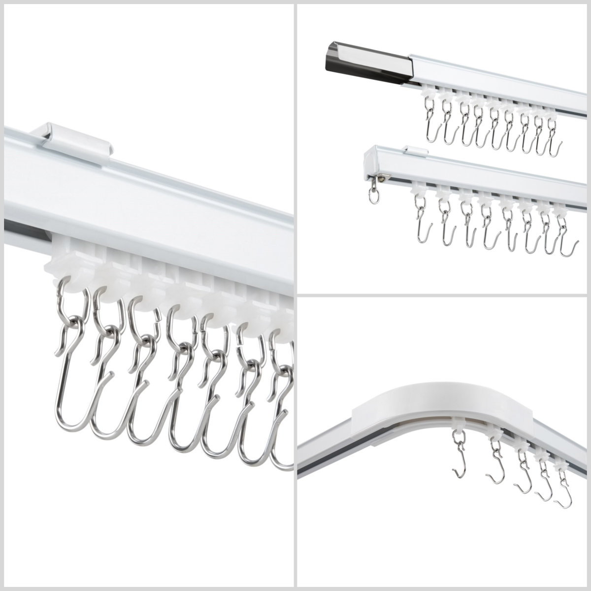 Hokku Designs Goti White Curtain Track & Reviews | Wayfair