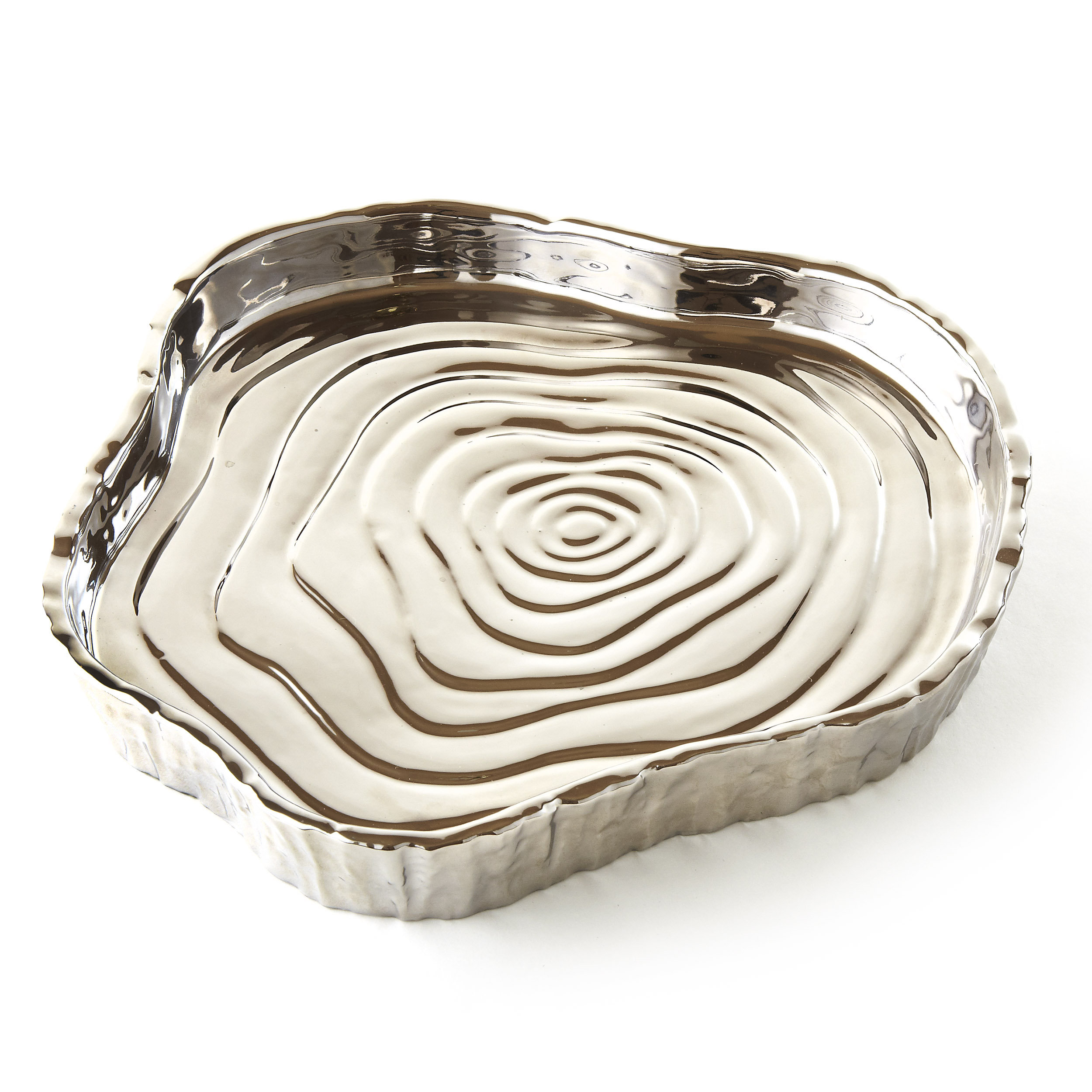 Millwood Pines WellSpring Tree Bark Tray Condiment Server | Wayfair