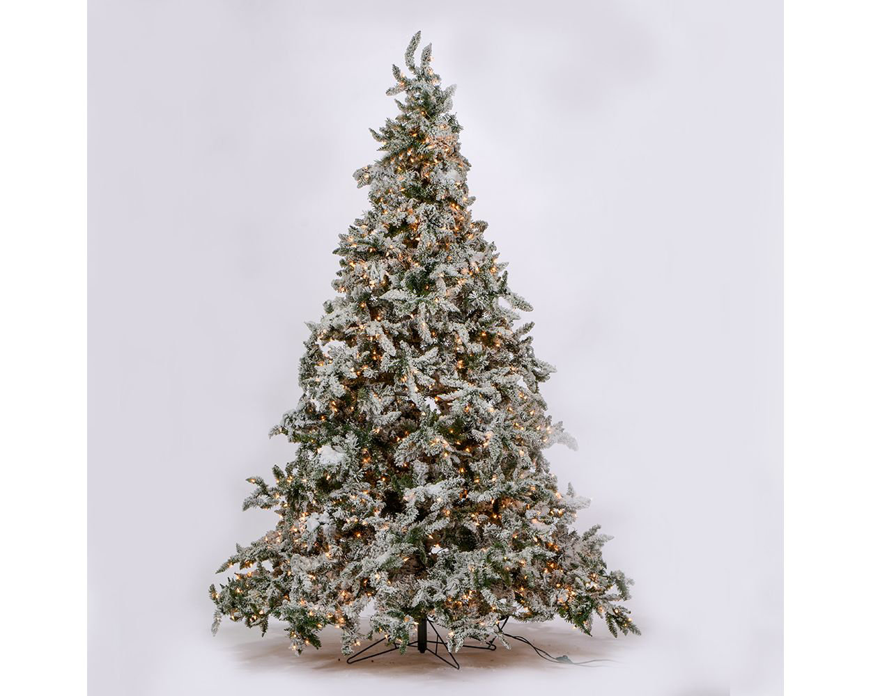 The Holiday Aisle® 9' x 72" Flocked Arctic Tree | Wayfair