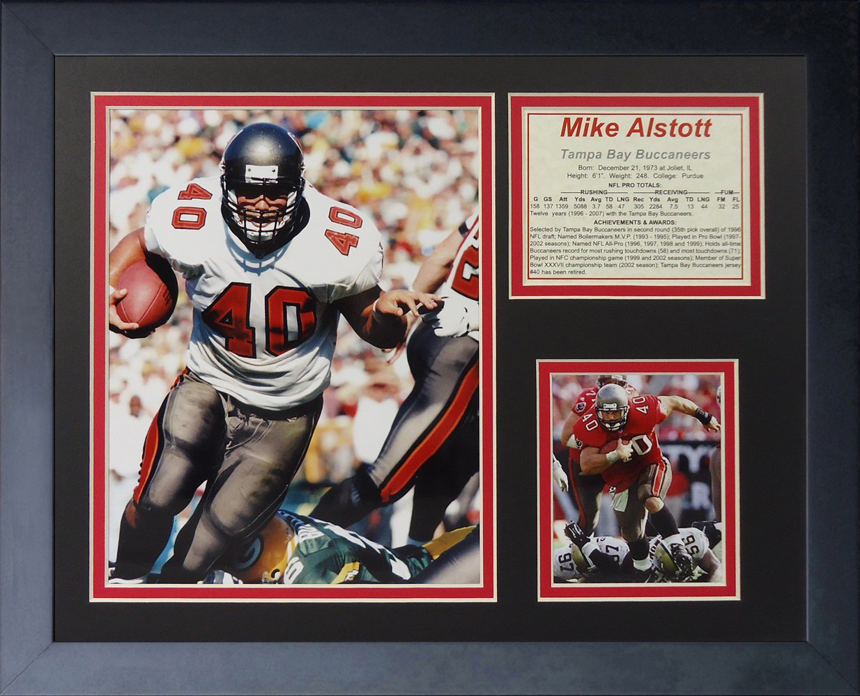 Legends Never Die Mike Alstott Framed Memorabilia | Wayfair