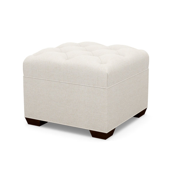 Paul Robert 24" Wide Tufted Square Cocktail Ottoman | Perigold