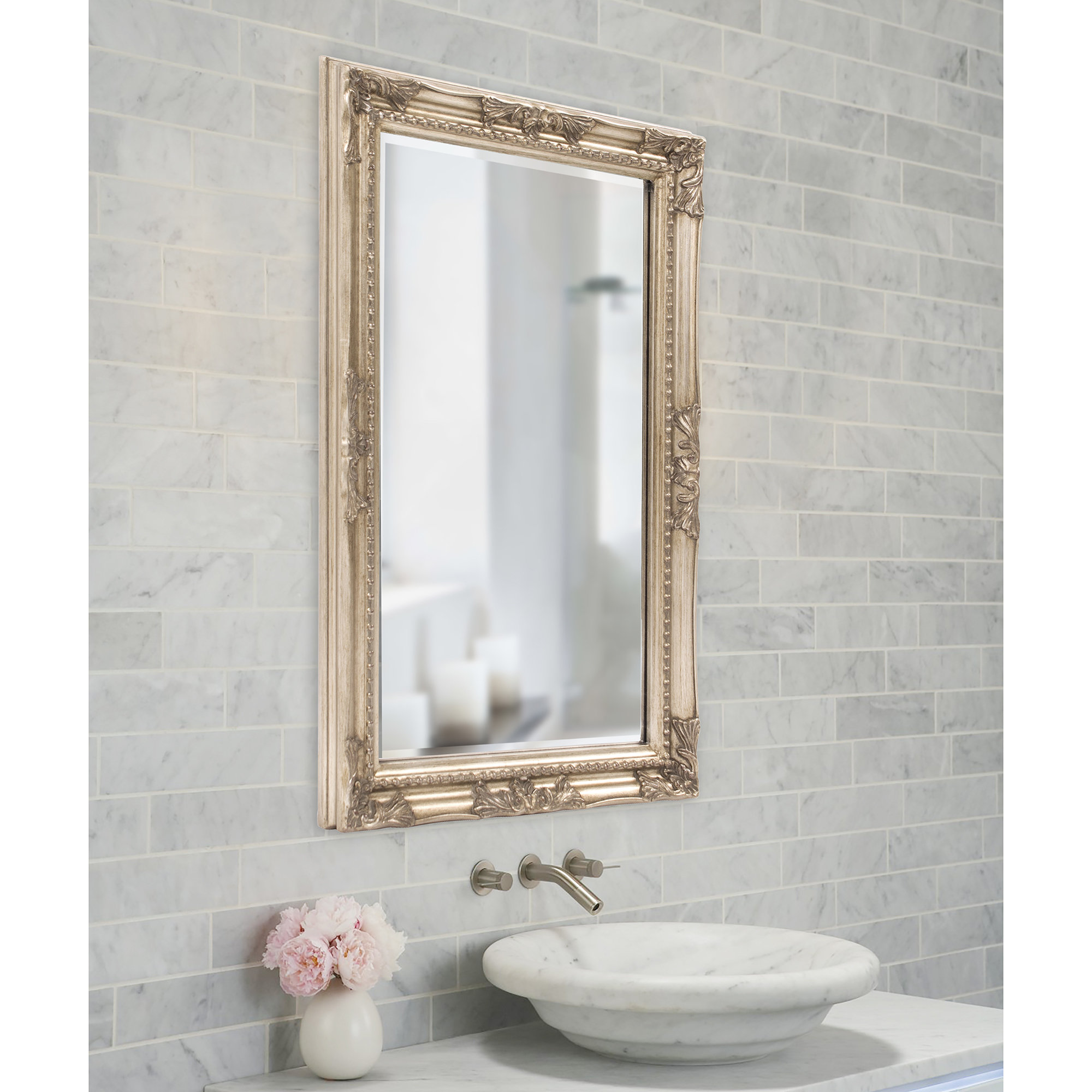 House of Hampton® Traditional Beveled Accent Mirror & Reviews | Wayfair
