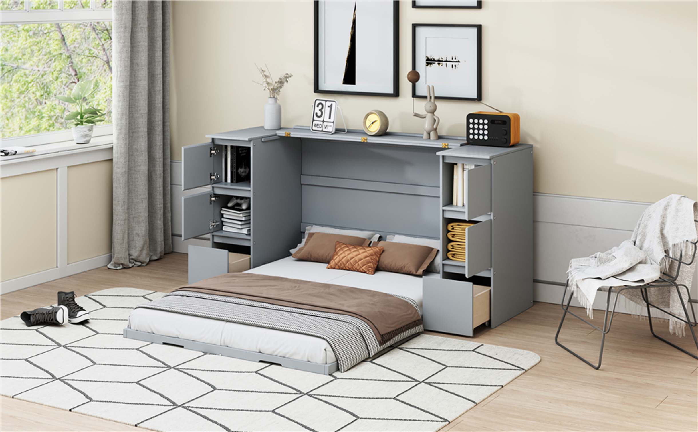 Red Barrel Studio® Deeyan Murphy Bed | Wayfair