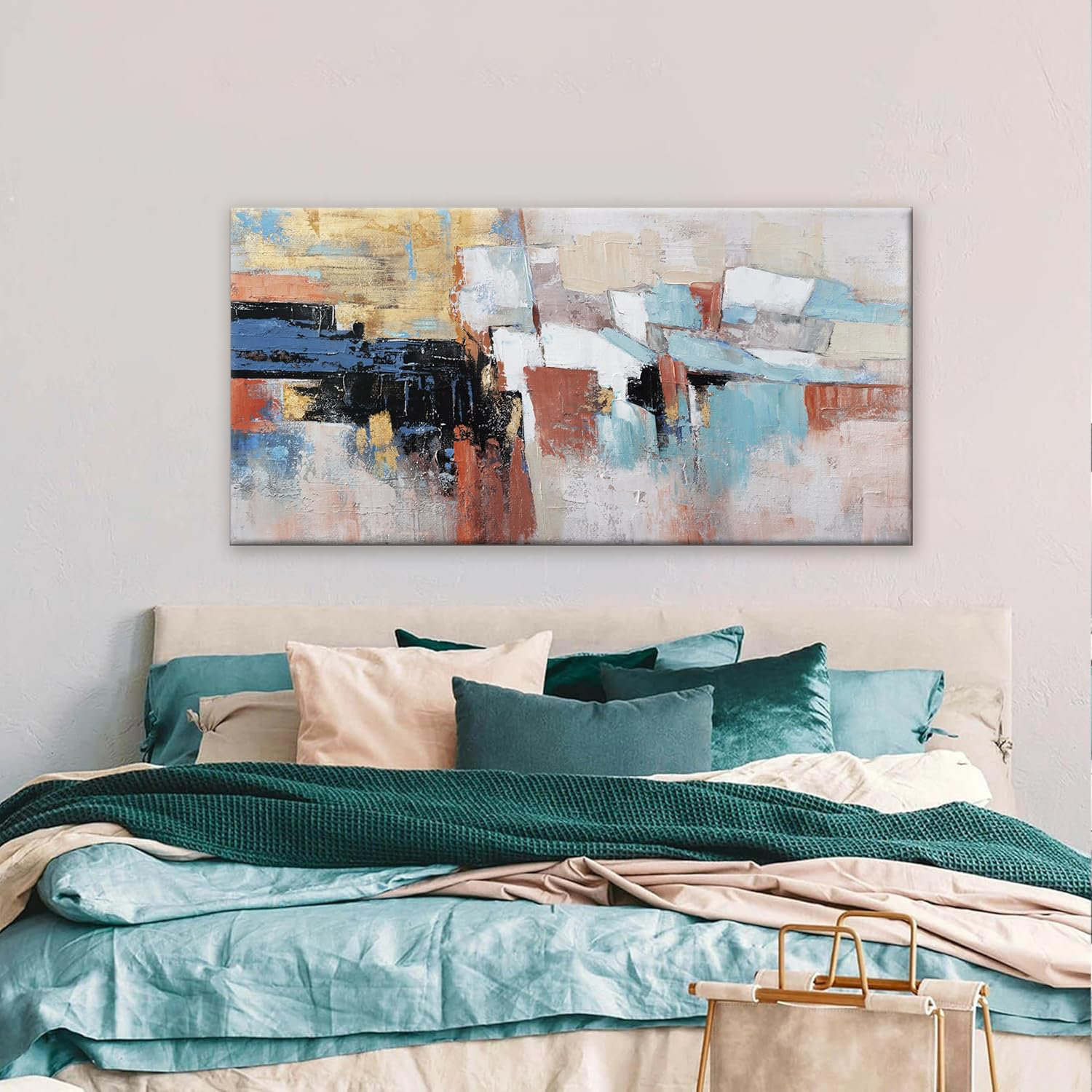 Brayden Studio® Decor Modern Canvas Wall Art For Living Room Abstract ...