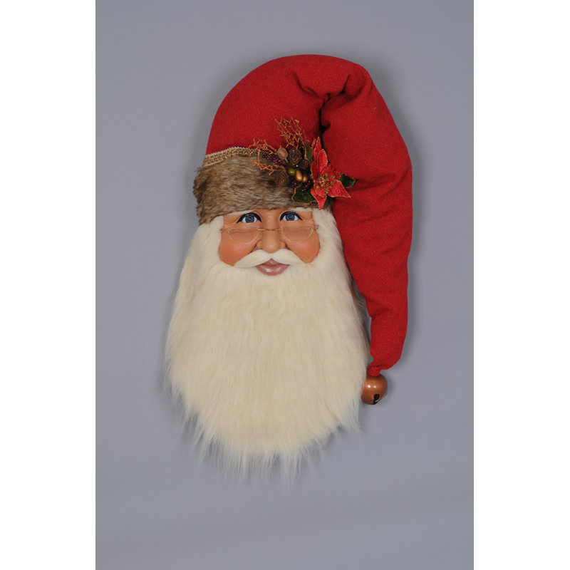 Karen Didion Originals Christmas Woodland Santa Head | Wayfair