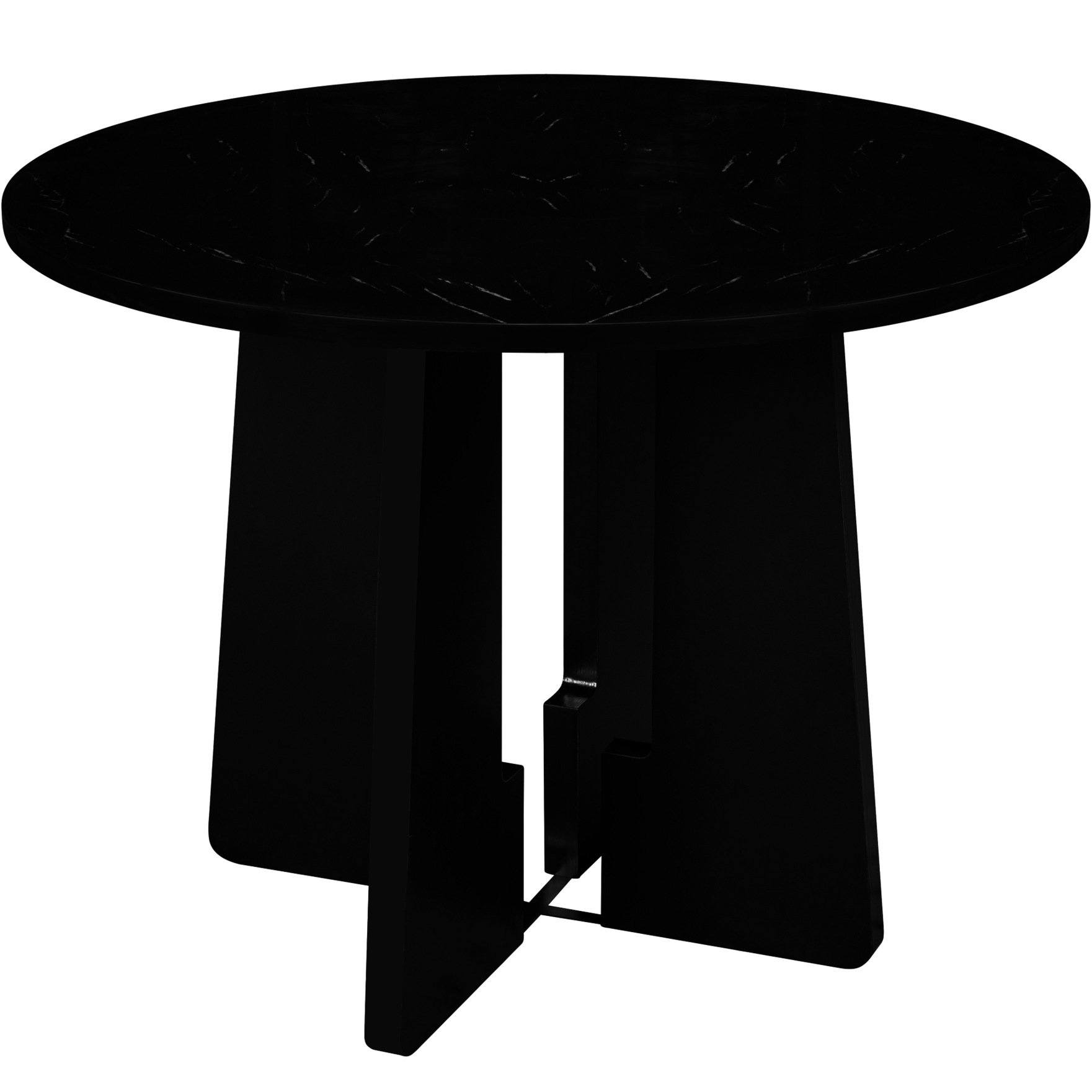 Ivy Bronx 43 Inch Round Dining Table For 4, , Black, And 40 Min ...