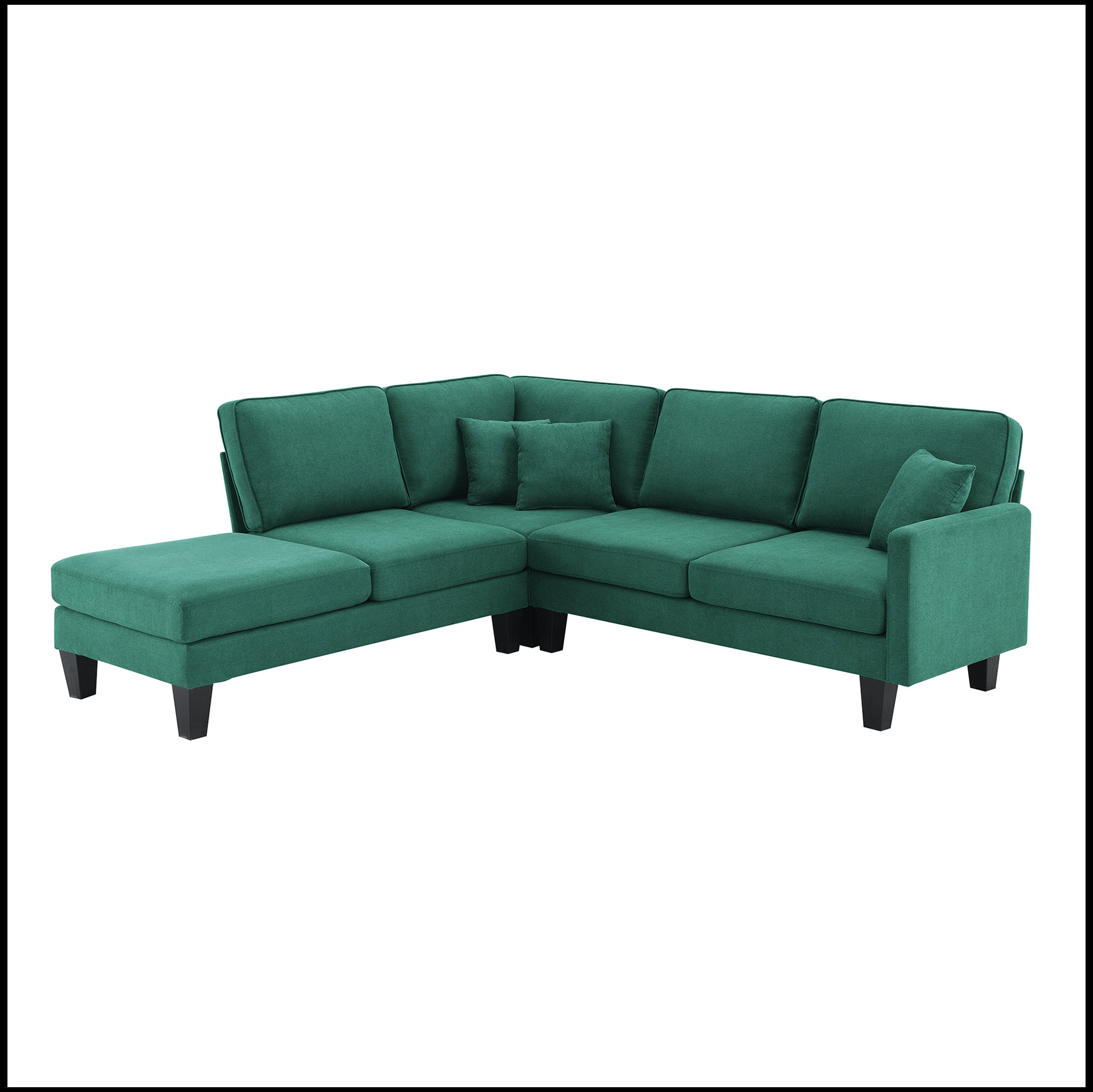 Mercer41 Kaceon 3 - Piece Upholstered Sectional | Wayfair
