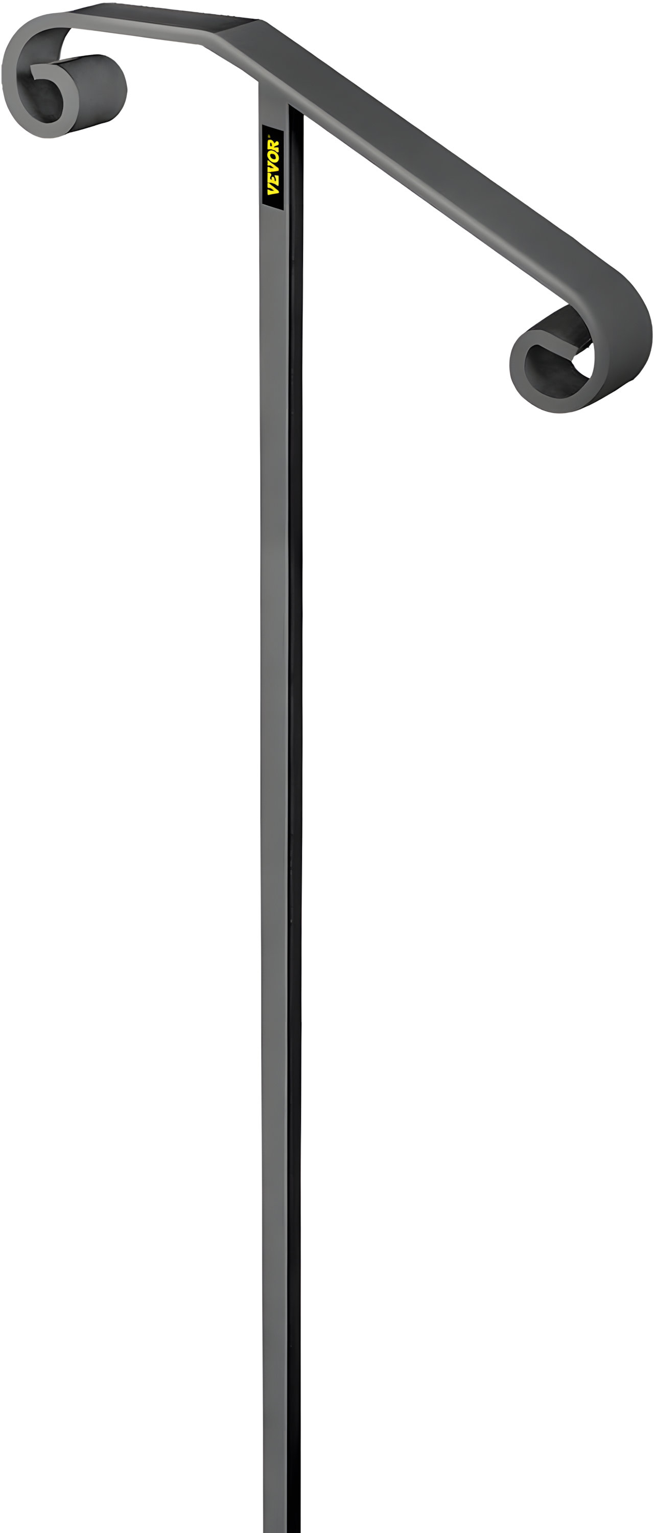 ERTCHUE RIED Wrought Iron Single Post Handrail For 1-2 Steps, Ground ...