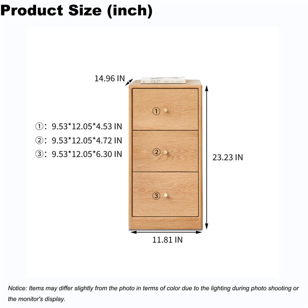 Loon Peak® Ferrina Solid Wooden Sideboard, Storage Cabinet With Drawers ...